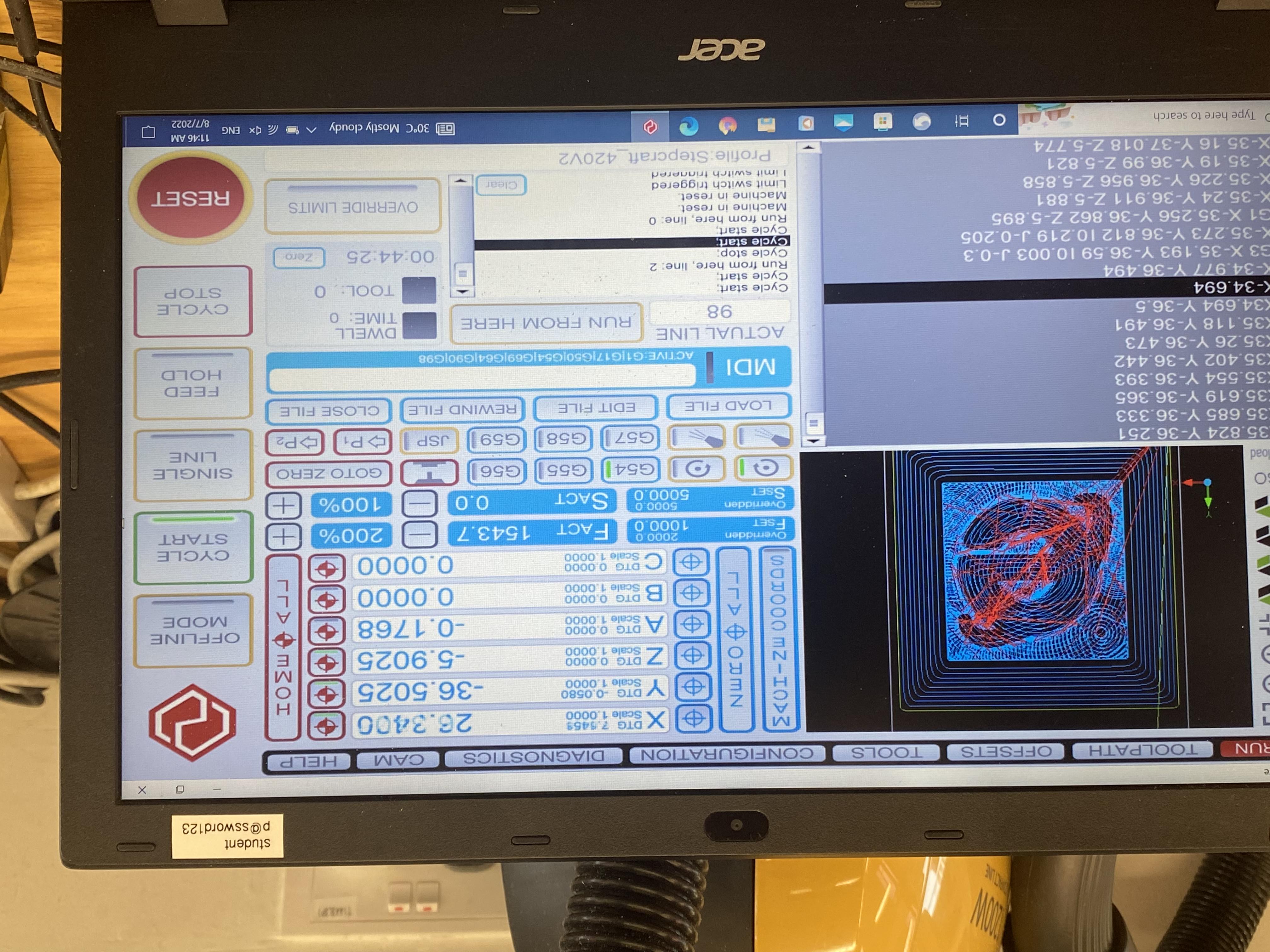 We used the stepcraft CNC router to do a 3d cut on the foam mould